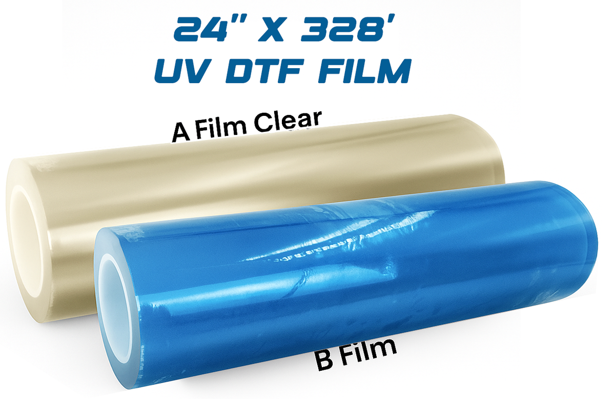 UV DTF CLEAR Premium Film A + B 24" x 328ft — Inkjet Parts